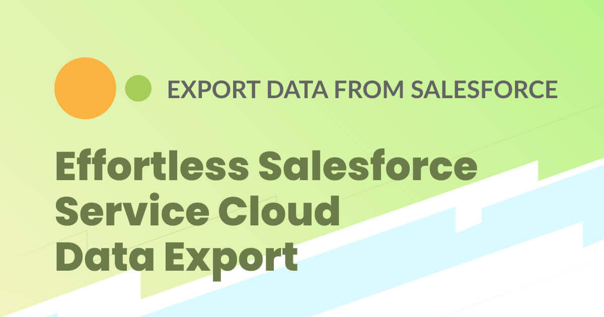Targets - Export data from Salesforce®